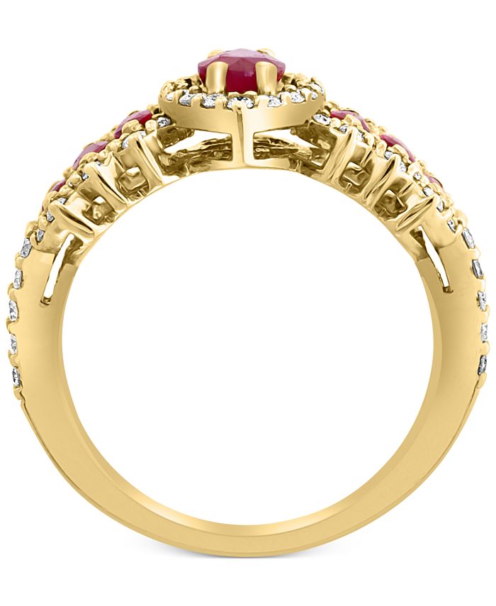 EFFY Collection EFFY® Ruby (1-1/3 ct. t.w.) & Diamond (5/8 ct. t.w ...