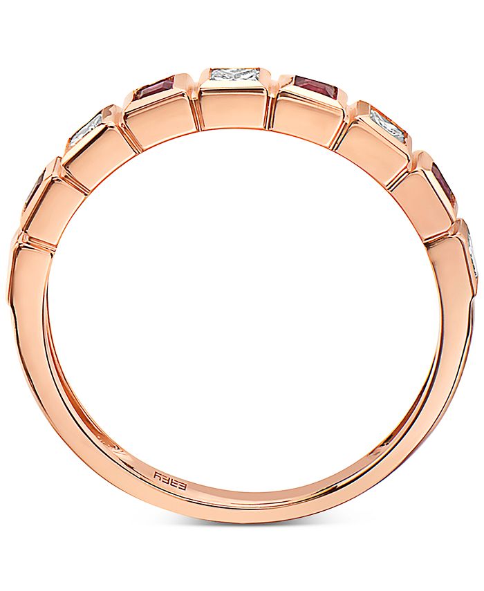 EFFY Collection EFFY® Ruby (1/4 ct. t.w.) & Diamond (1/5 ct. t.w.) Band ...
