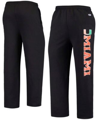 Men's Black Miami Hurricanes Powerblend Pants - Macy's