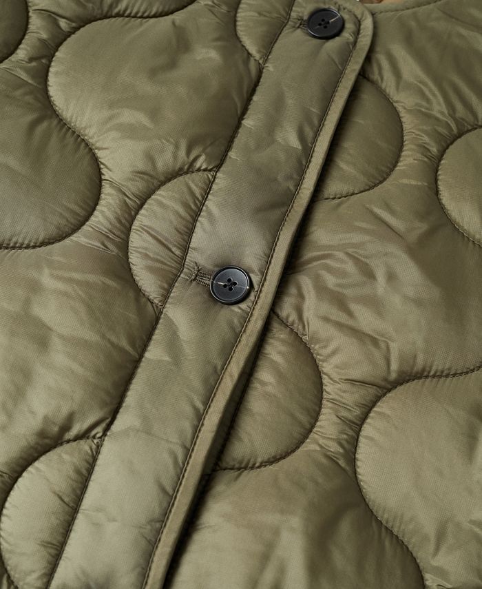 MANGO Women's Satin Quilted Jacket - Macy's