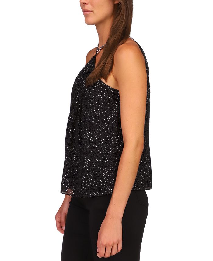 Michael Kors Petite Sleeveless Chain Neck Halter Top - Macy's
