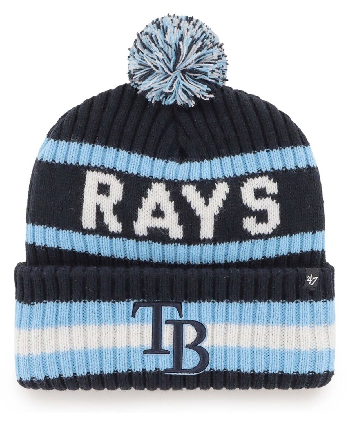 Click here for Mens Navy Tampa Bay Rays Bering Cuffed Knit Hat wi... prices