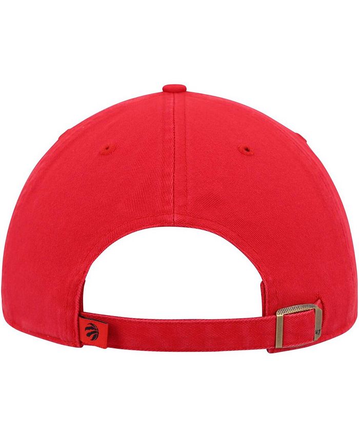 '47 Brand Men's Red Toronto Raptors Team Clean Up Adjustable Hat - Macy's