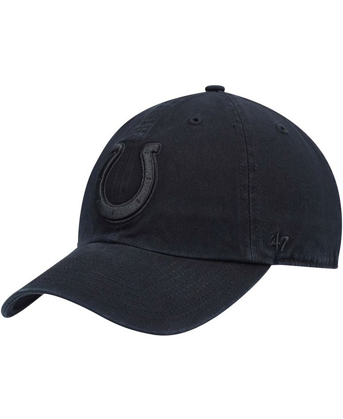 '47 Brand Men's Black Indianapolis Colts Team Tonal Clean Up Adjustable ...