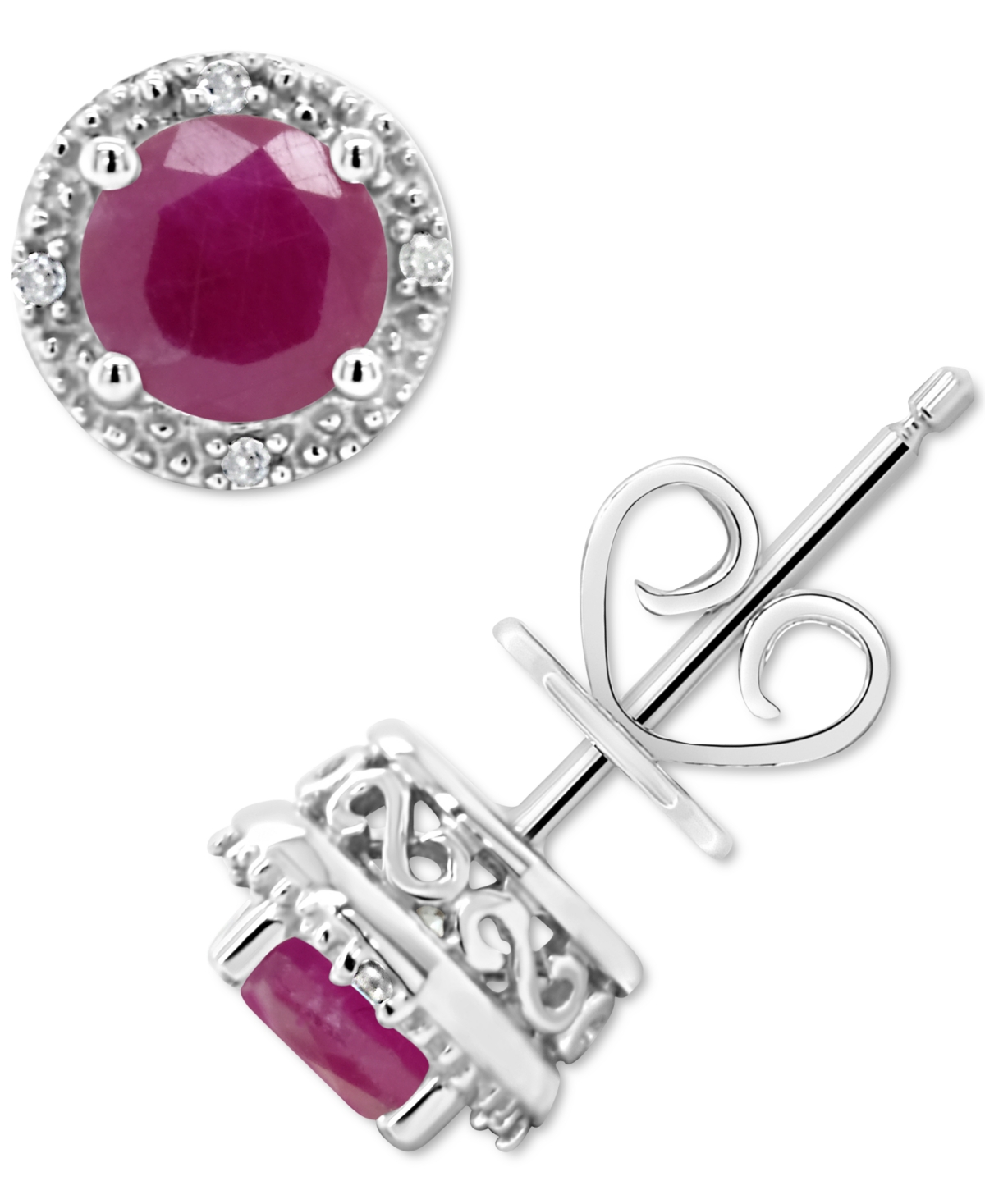 Click here for Ruby (1-1/5 ct. t.w.) & Diamond Accent Stud Earrin... prices