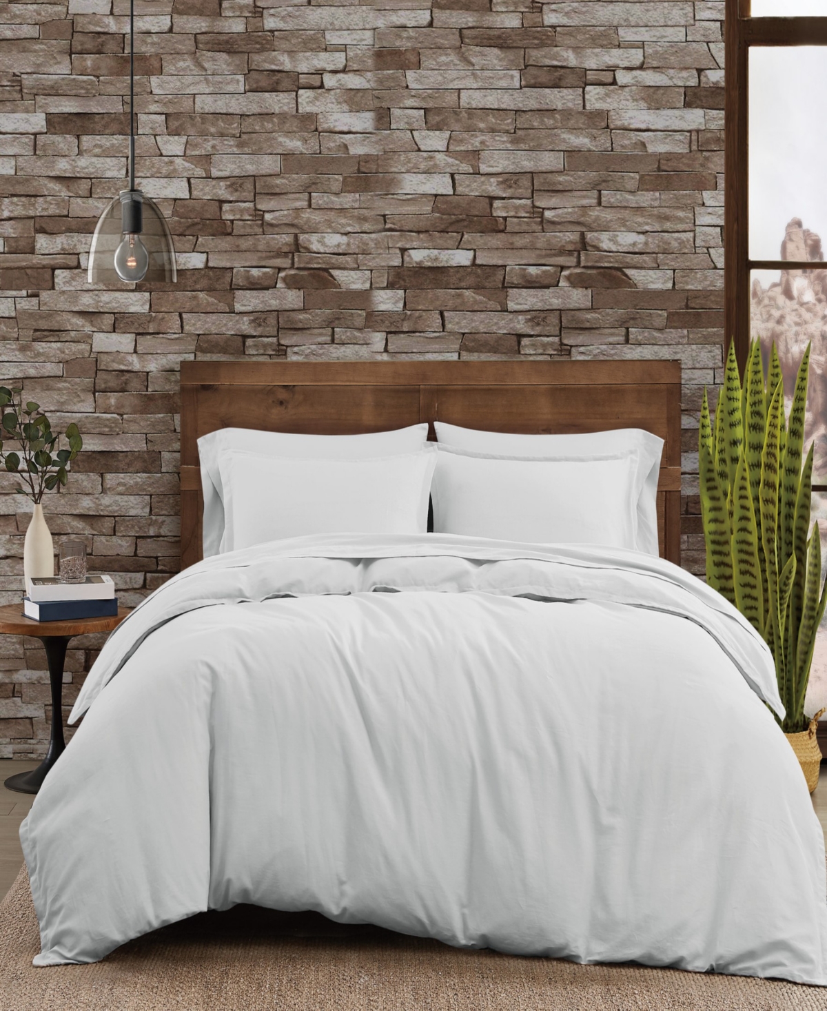 Click here for Frye Cotton/Linen 3 Piece Duvet Cover Set  Queen -... prices