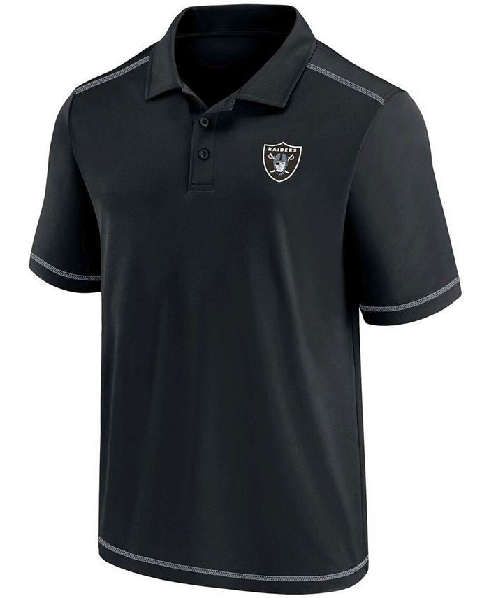 Fanatics Men's Black Las Vegas Raiders Primary Logo Polo Shirt - Macy's