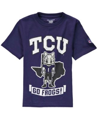 Big Boys and Girls Purple TCU Horned Frogs Strong Mascot T-shirt - Macy's