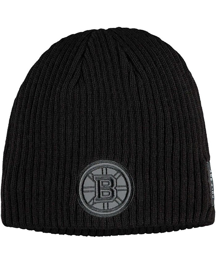 adidas Men's Black Boston Bruins Locker Room Cold.Rdy Knit Beanie - Macy's