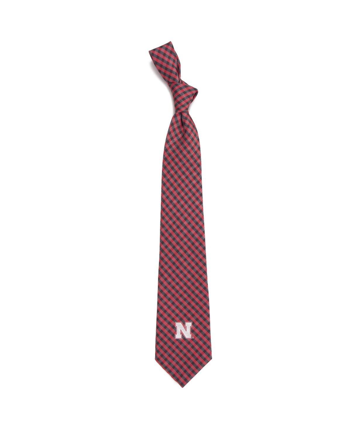 Click here for Mens Nebraska Huskers Gingham Tie - Red prices