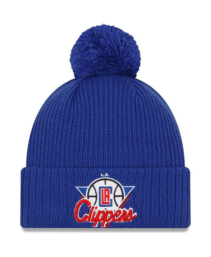 New Era Men's Royal LA Clippers 2021 NBA Tip-Off Team Color Pom Cuffed ...