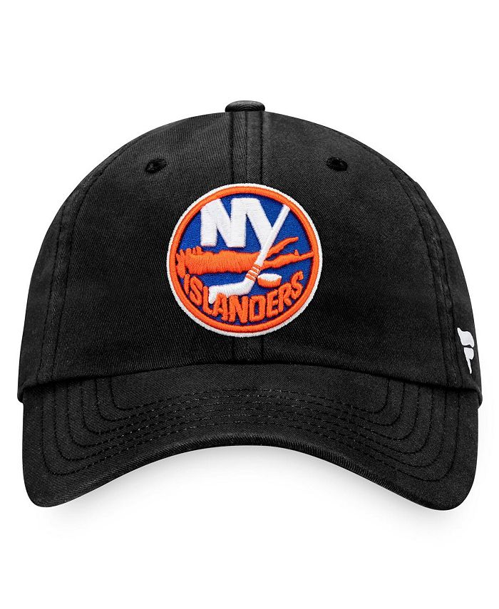 Fanatics Men's Black New York Islanders Core Primary Logo Adjustable ...