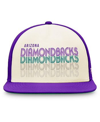 Fanatics Men's Cream and Purple Arizona Diamondbacks True Classic ...