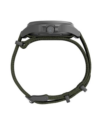 Timex Men's Solar Green Fabric Strap Watch 41 mm - Macy's