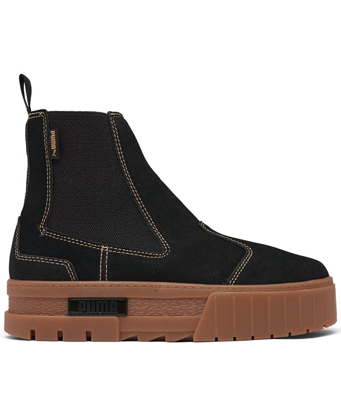 Puma Women's Mayze Chelsea Suede Boots from Finish Line - Macy's