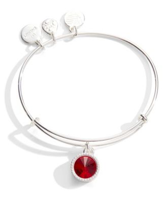 Light Siam Birthstone Charm Bangle, July - Macy's