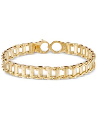Macys gold bracelet mens store