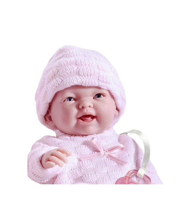 JC TOYS Mini La Newborn 9.5" Real Girl Baby Doll Pink Outfit - Macy's