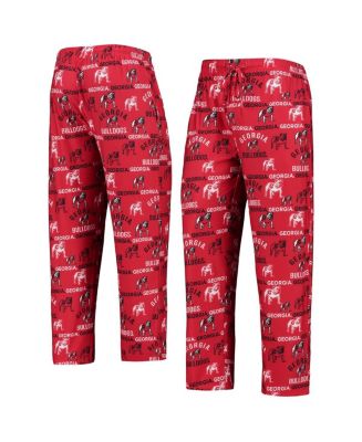 Men's Red Georgia Bulldogs Flagship Allover Print Sleep Pants - Macy's