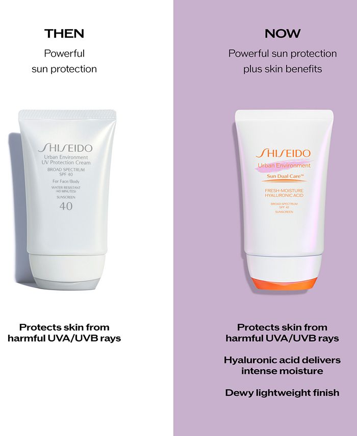Shiseido Urban Environment Sunscreen With Hyaluronic Acid Collection ...