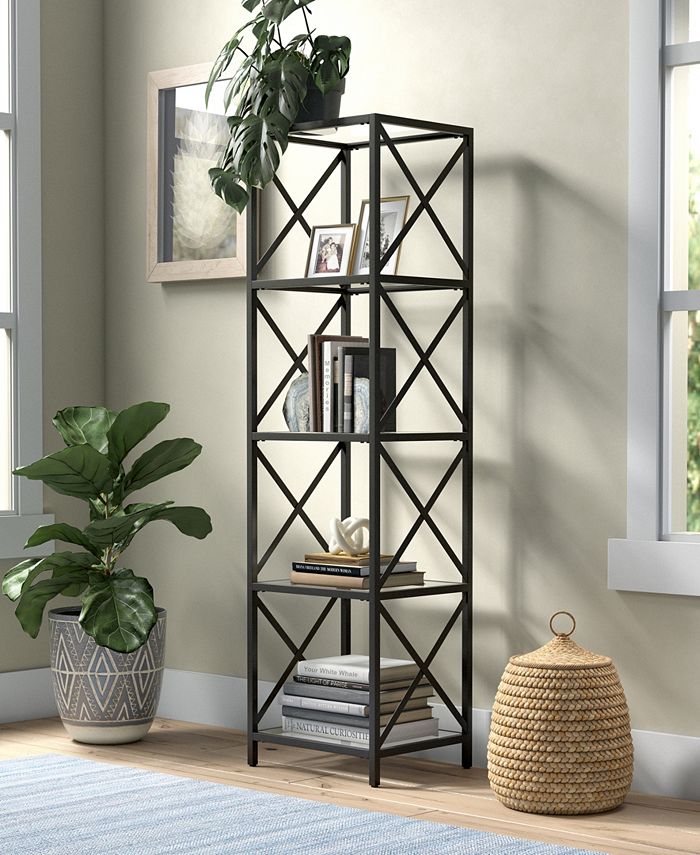 Hudson & Canal Celine 18" Wide Bookcase - Macy's