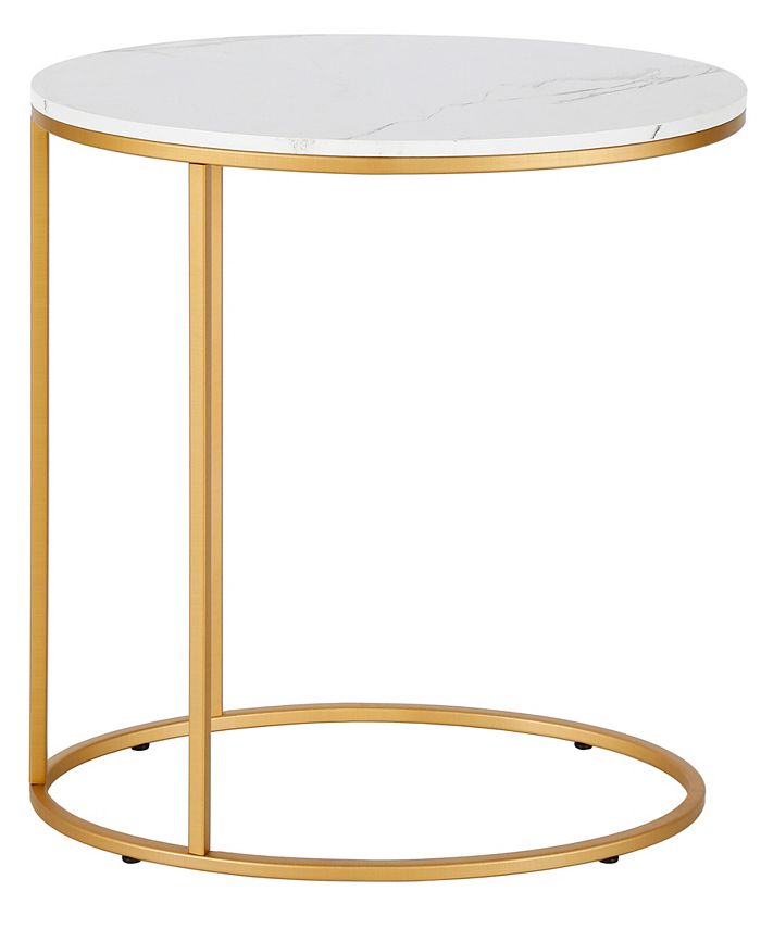 Hudson & Canal Enzo Side Table, 20" x 12" - Macy's