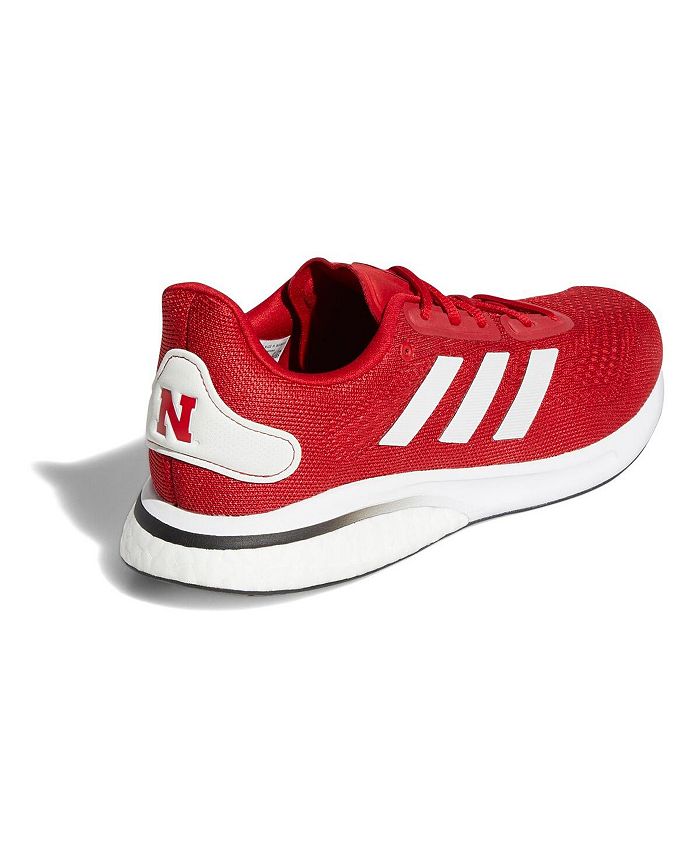 adidas Men's Scarlet, White Nebraska Huskers Supernova Shoe - Macy's