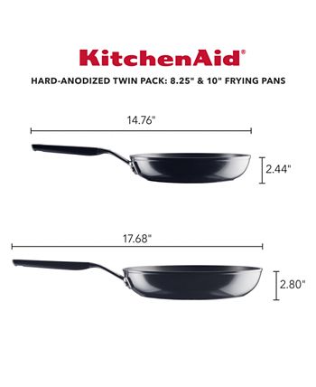 KitchenAid Hard Anodized 2 Piece Nonstick Frying Pan Set - Macy's
