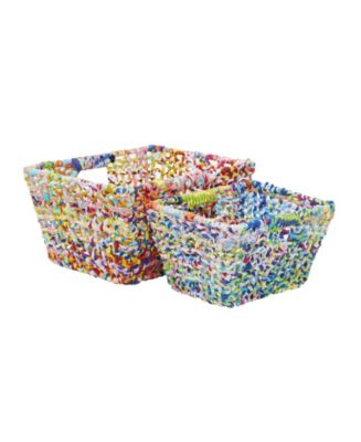 Eclectic Storage Basket, Set of 2 - Macy's