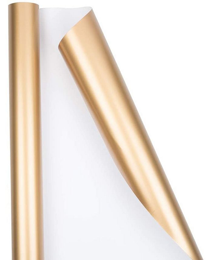 JAM Paper Gift Wrap 50 Square Feet Matte Wrapping Paper Rolls, Pack of ...