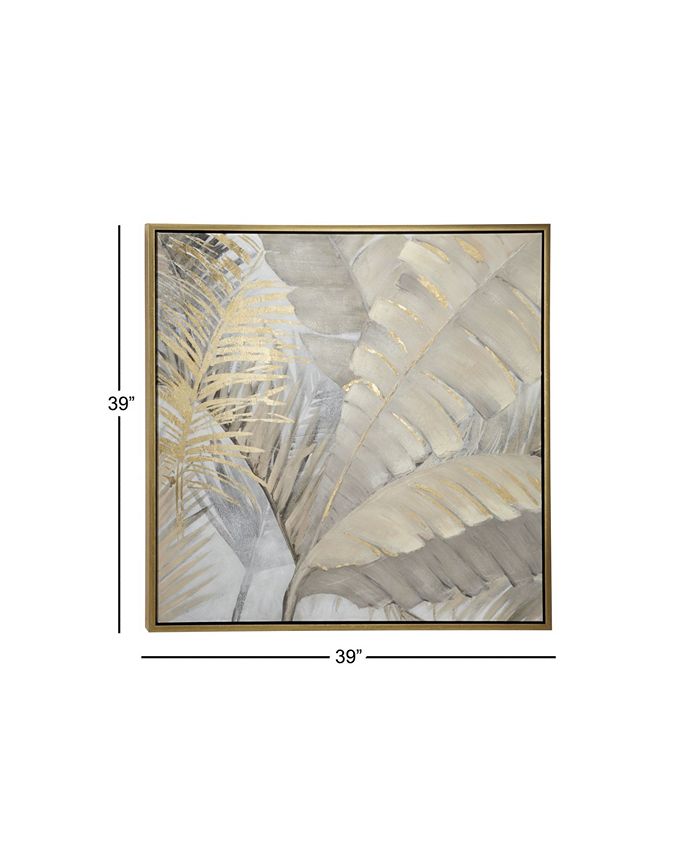 CosmoLiving by Cosmopolitan Brown Traditional Canvas Wall Art, 40 x 40 ...