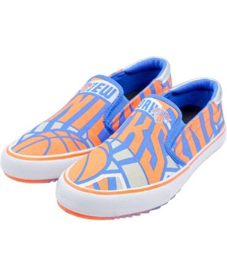 Men's Blue New York Knicks Slip-On Canvas Shoes - Macy's