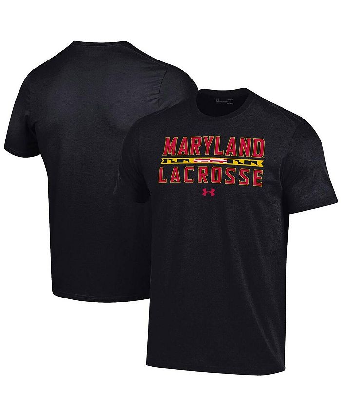 Under Armour Men's Black Maryland Terrapins Lacrosse Stack Performance ...
