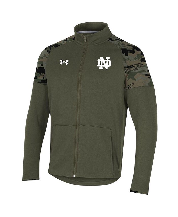 Under Armour Men's Olive Notre Dame Fighting Irish Freedom Full-Zip ...