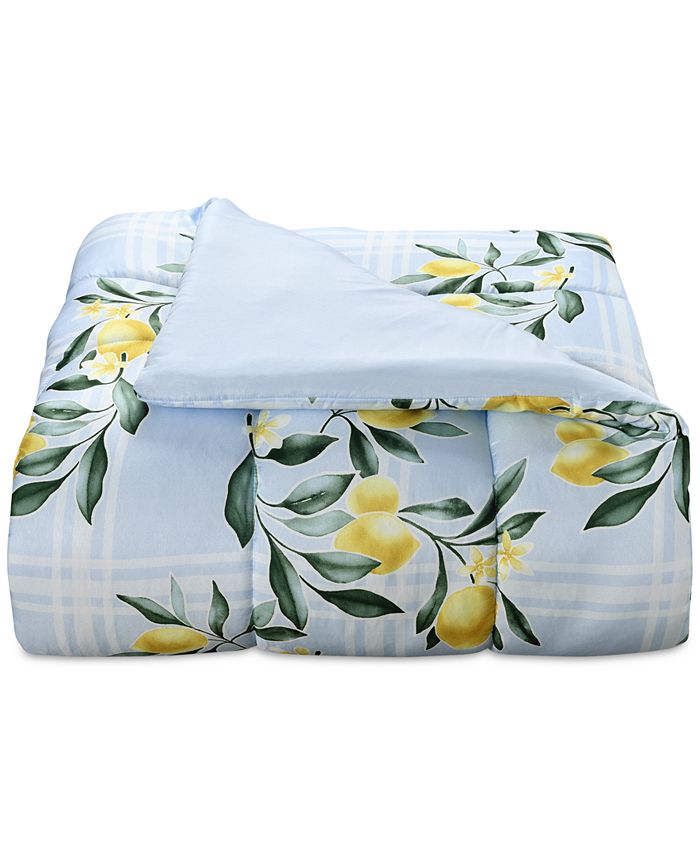 Sunham Lemon Plaid 3-Pc. King Comforter Set - Macy's