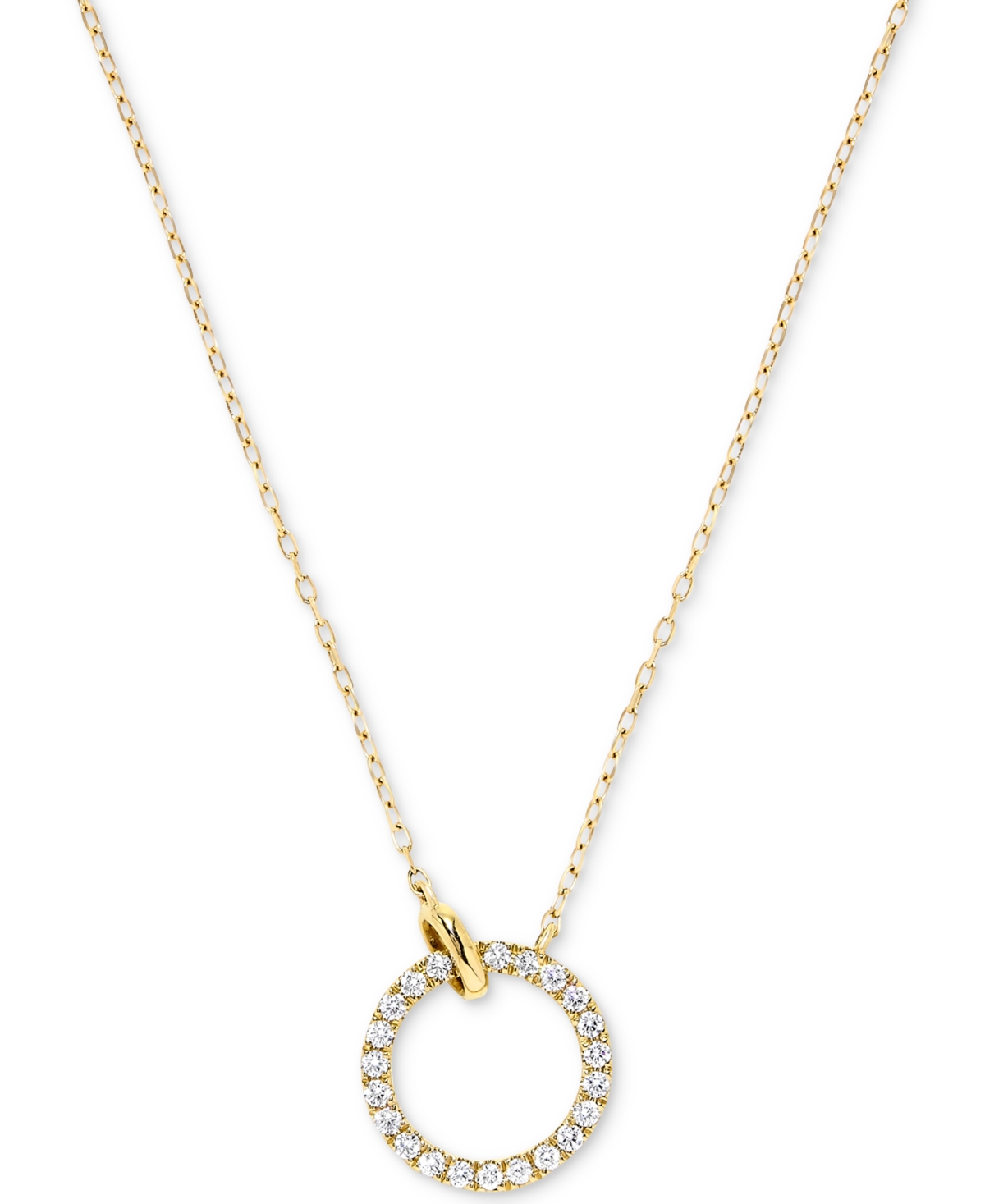 Click here for Diamond Circle 18 Pendant Necklace (1/3 ct. t.w.)... prices