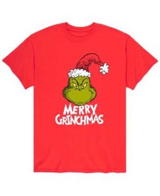 Men's Dr. Seuss The Grinch Merry Grinchmas T-shirt - Macy's