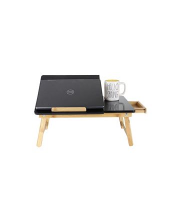 Mind Reader Bed Tray, Adjustable Lap Desk Breakfast Table with Foldable ...
