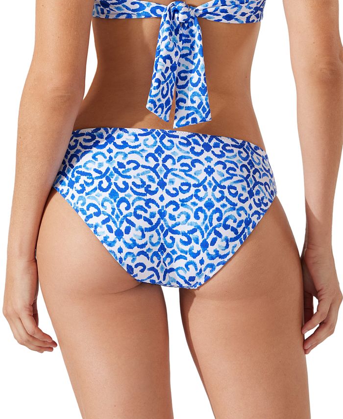 Tommy Bahama Printed Side Shirred Reversible Hipster Bikini Bottoms