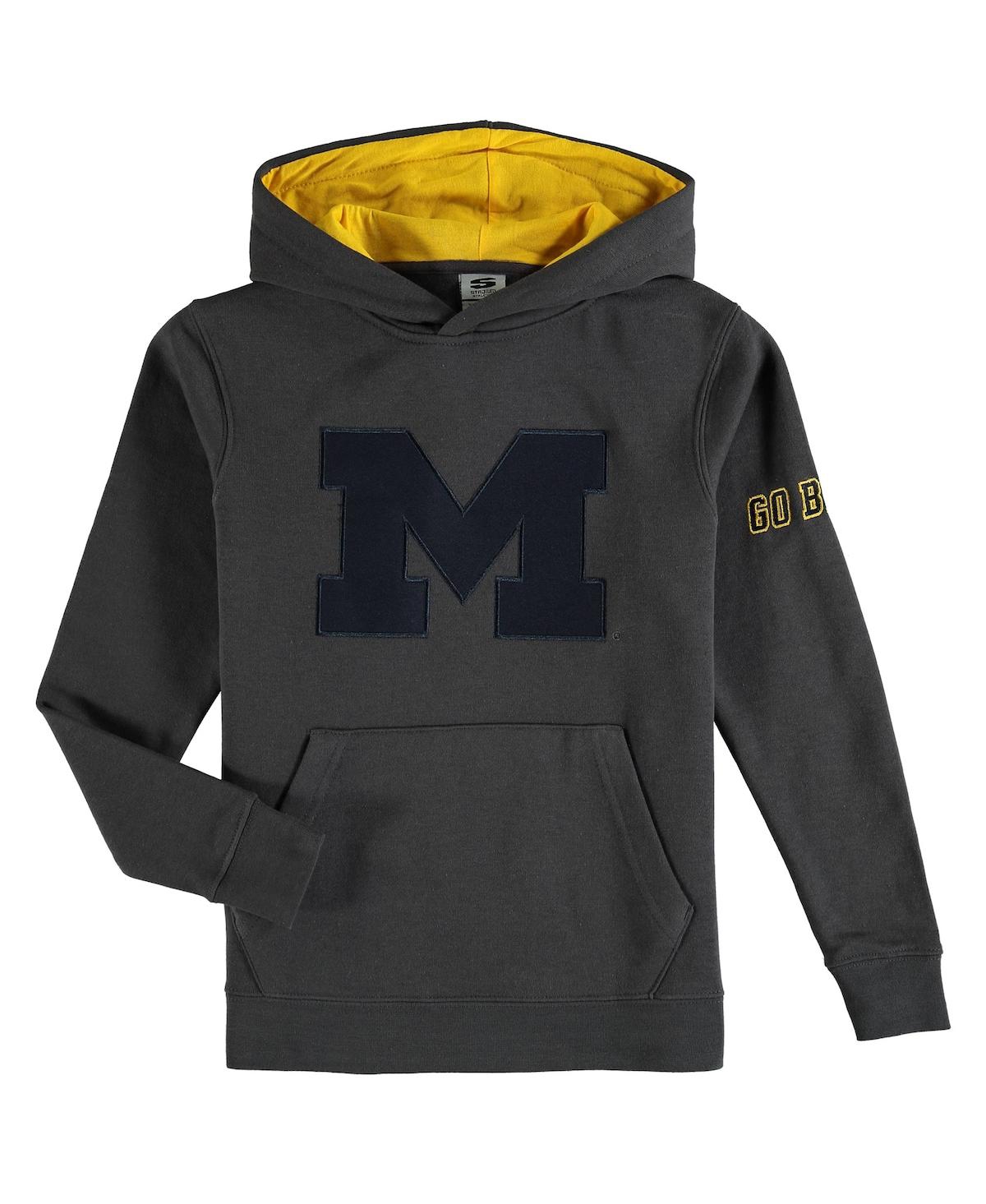 Click here for Big Boys Charcoal Michigan Wolverines Big Logo Pul... prices