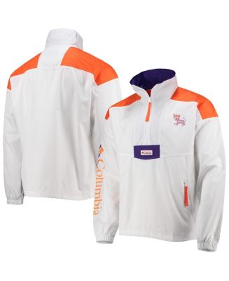 Men's White Clemson Tigers Santa Ana Anorak Quarter-Zip Jacket - Macy's