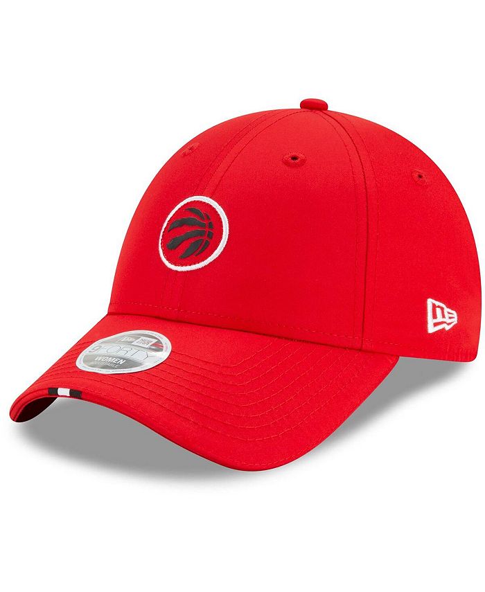 New Era Women's Red Toronto Raptors Micro Patch 9FORTY Adjustable Hat ...