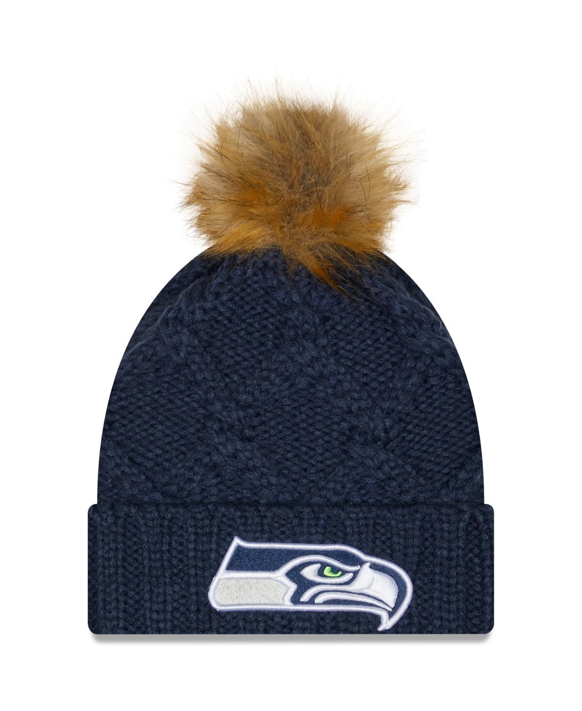 Click here for Womens College Navy Seattle Seahawks Luxe Cuffed K... prices