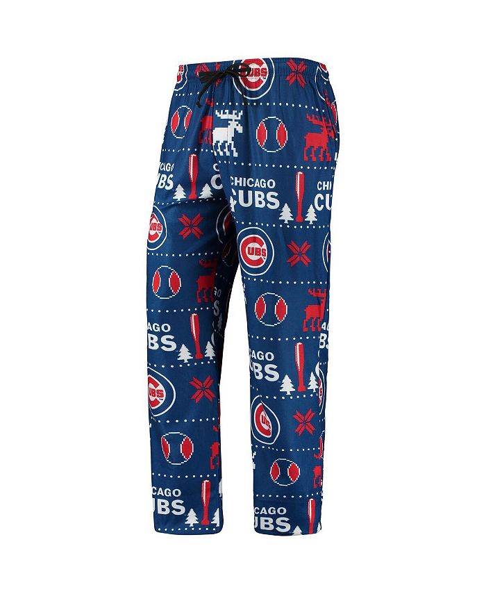 FOCO Men's Royal Chicago Cubs Ugly Pajama Sleep Set - Macy's