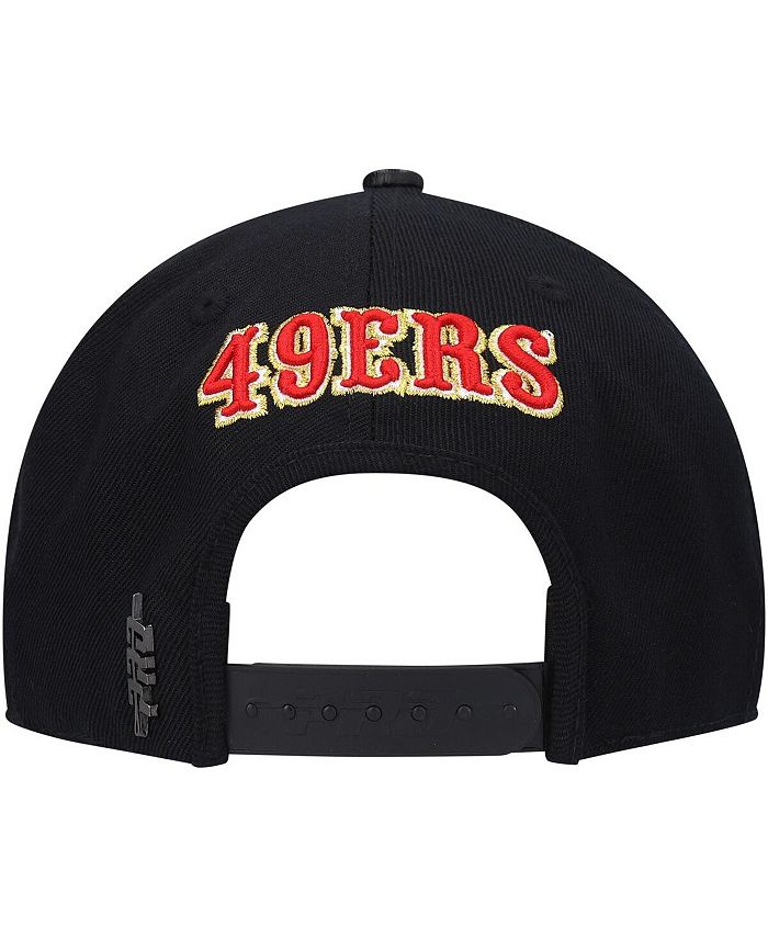 Pro Standard Men's Black San Francisco 49ers Script Wordmark Snapback ...