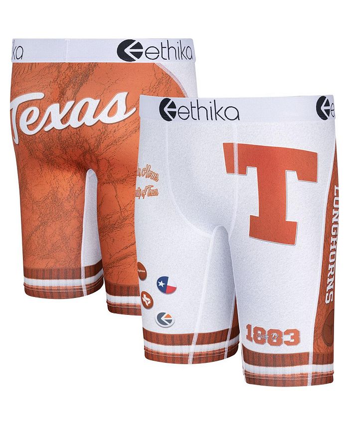 Ethika Men's White Texas Longhorns Schoolin' Boxers Briefs - Macy's