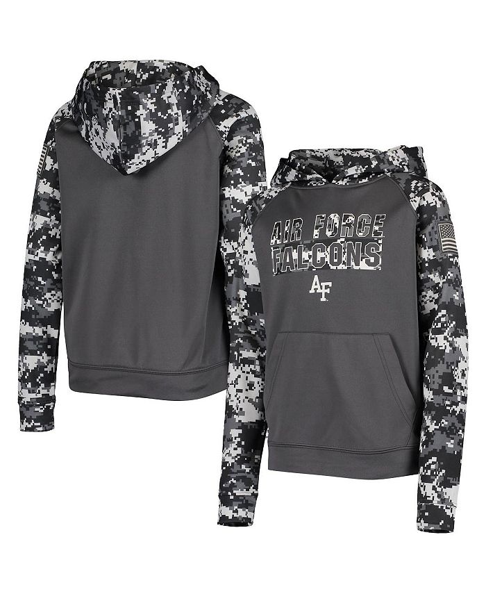 Colosseum Big Boys Charcoal Air Force Falcons OHT Military-Inspired Appreciation Digital Camo ...