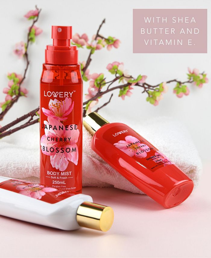 Lovery Body Care Gift Set, Japanese Cherry Blossom Bath and Body Travel ...