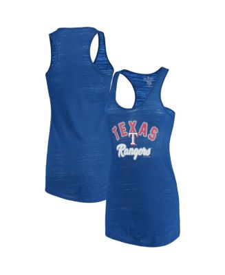 Women's Soft As A Grape Royal Texas Rangers Multicount Racerback Tank ...