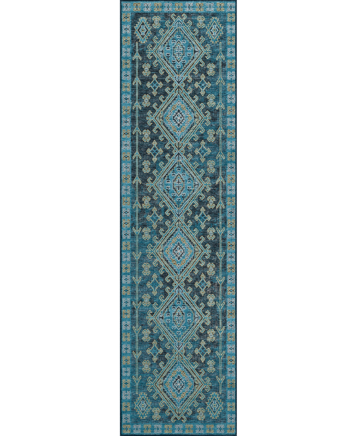 Click here for Dalyn Brisbane Br2 23 x 76 Runner Area Rug - Navy prices